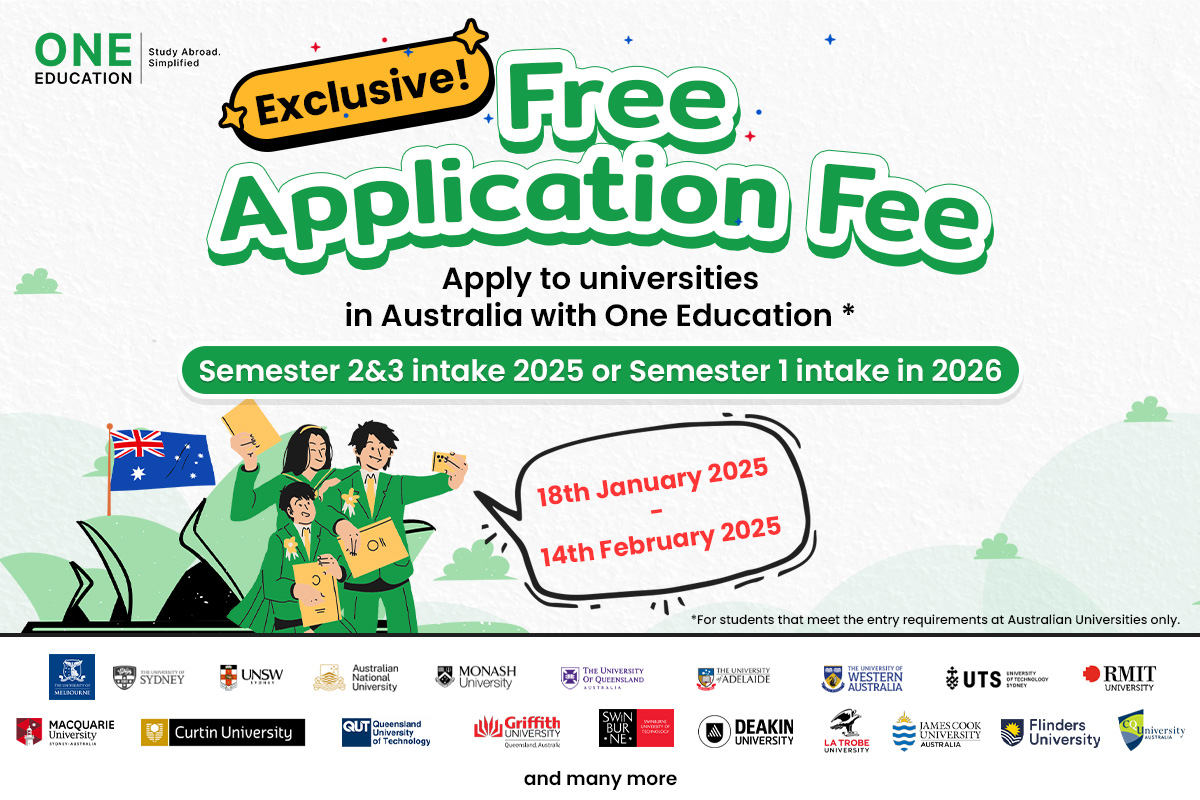 Apply to Australian Universities with us - No Application Fee!