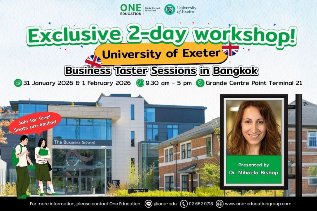 University of Exeter Business Taster Sessions in Bangkok - One Education